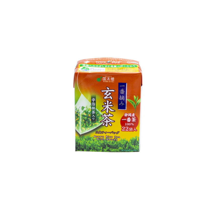Japanese Brown Rice Tea with Matcha (22bags) - Little Asia